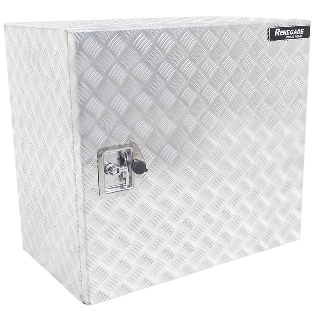 Renegade Industrial Checker Plate Side Open Aluminum Generator Box ...