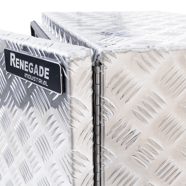 Renegade Industrial Checker Plate Side Open Aluminum Generator Box ...