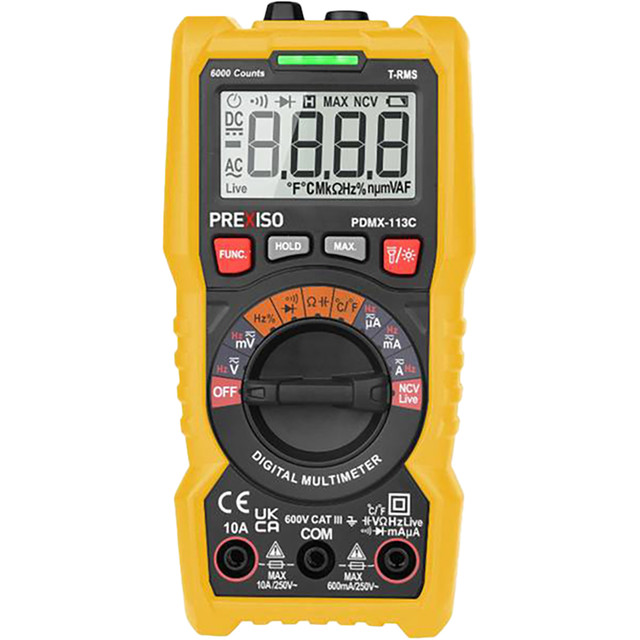 Prexiso 600V Digital Multimeter - PDMX-113C | TradeTools