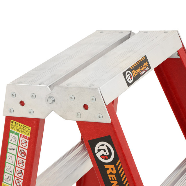 Renegade Industrial 12' 3.6M 150Kg Rated Double Sided Fibreglass Step ...