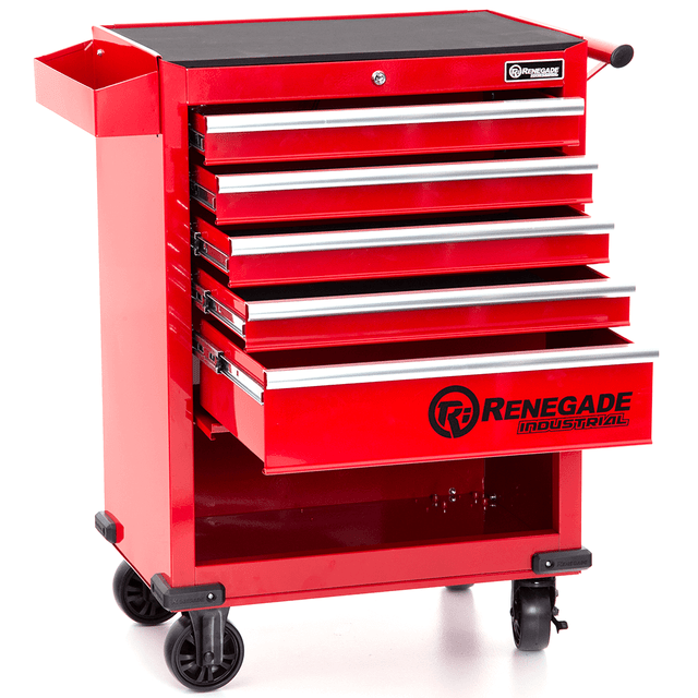 Renegade Industrial 5 Drawer Tool Cabinet - RI26-5PX | TradeTools