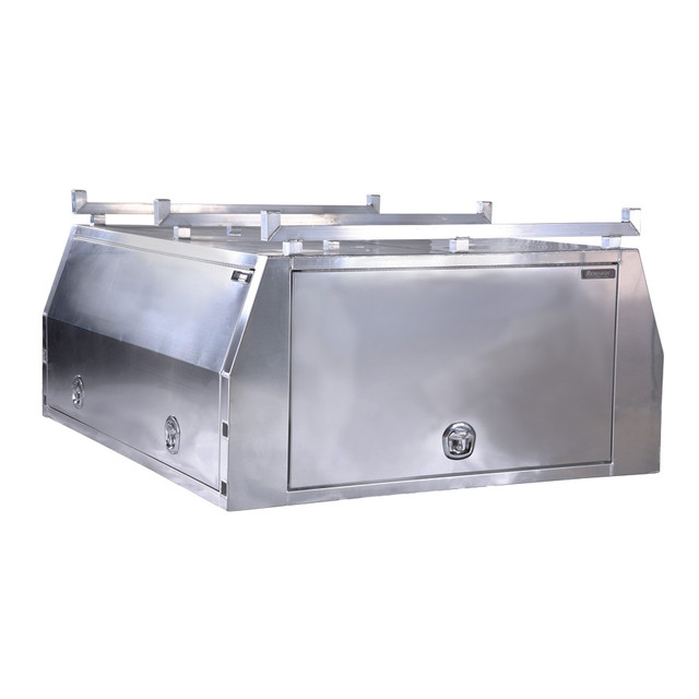 Renegade Industrial 2100mm 3 Door 4PLS Flat 2.5mm Aluminium Ute Canopy ...
