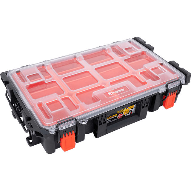 Renegade Industrial Stackable Storage Clear Top Box Combo Kit