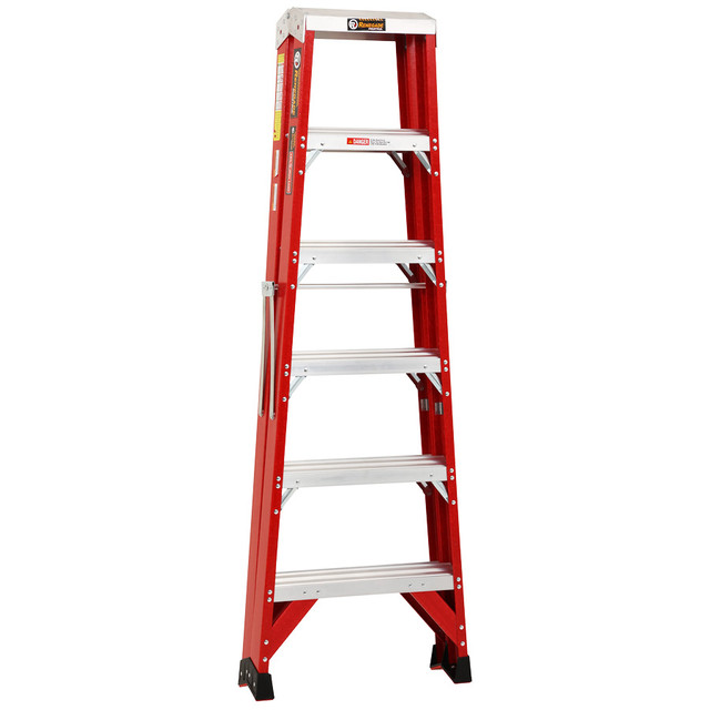 Renegade Industrial 6' 1.8M 150Kg Rated Double Sided Fibreglass Step ...