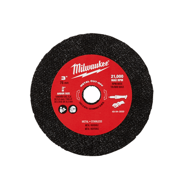 Milwaukee 76mm Metal Cut Off Discs 3 Pack Suits M12FCOT-0 - 49943000 ...