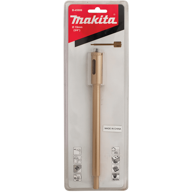 Makita 19mm Vacuum Brazed Diamond Hole Saw With Arbor - B-45886 ...
