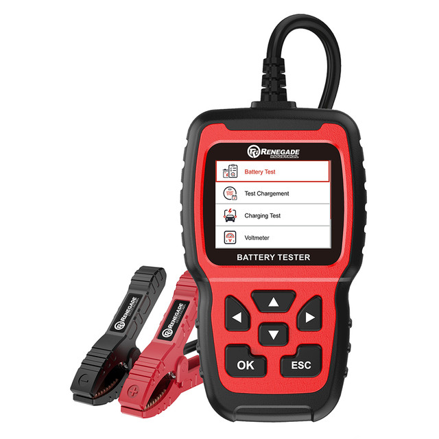 Renegade Industrial Battery & Crank Tester With Clamps 100 To 2000CCA ...