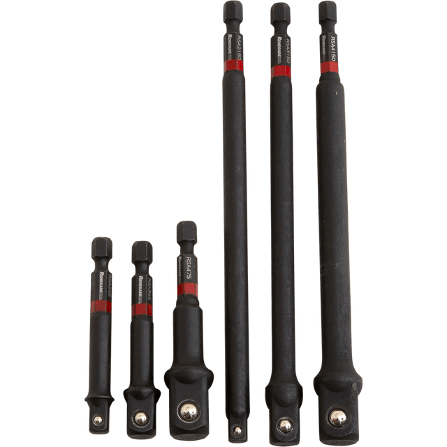 Renegade Industrial 6 Piece 1/4" Hex Drive Socket Adaptors Set ...