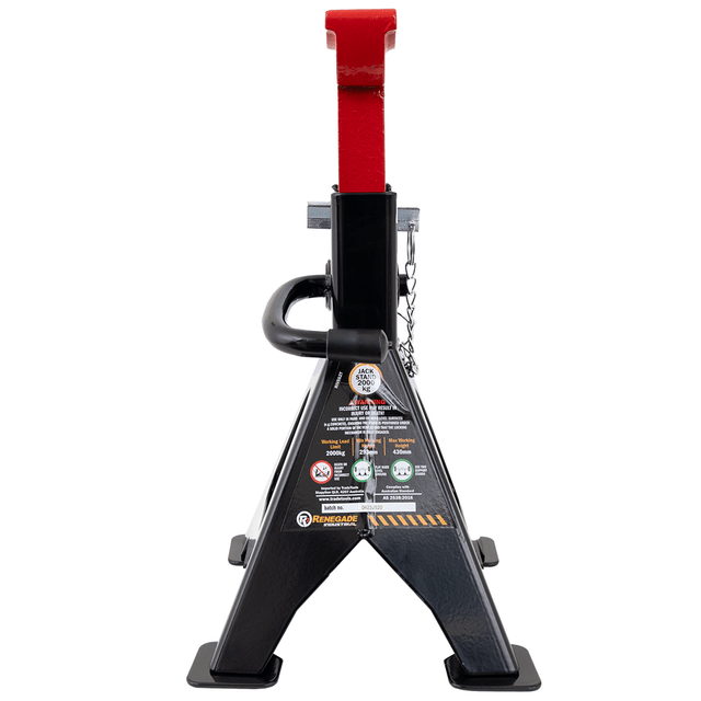 Renegade Industrial 2,000Kg (2T) Car Jack Stand Twin Pack - RIVSS2T ...