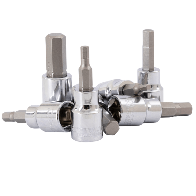 Renegade Industrial 3/8" Drive 7 Piece Metric Inhex Socket Set ...