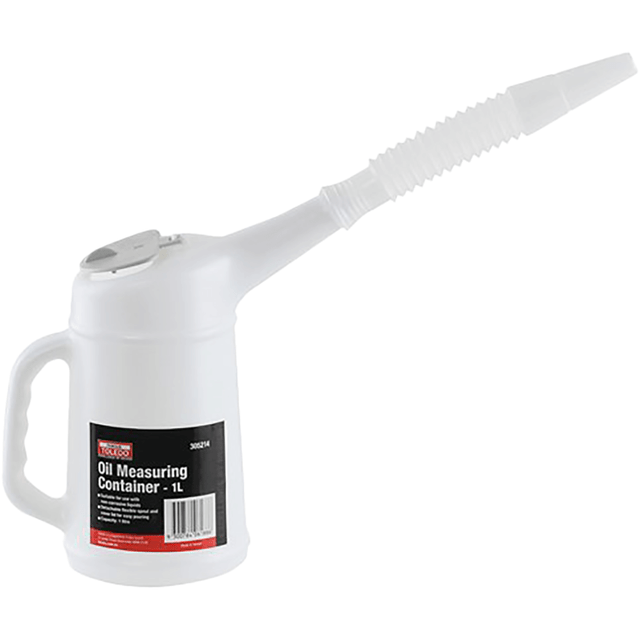 Toledo 1L Oil Measuring Container With Flexible Spout - 305214 | TradeTools