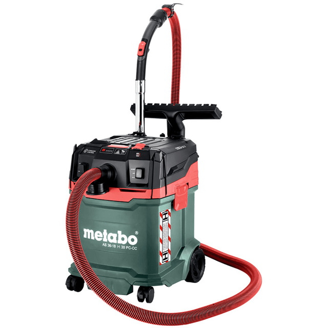 Metabo 36V (18x2) 30L Cordless H-Class Wet & Dry Dust Extraction Vacuum ...