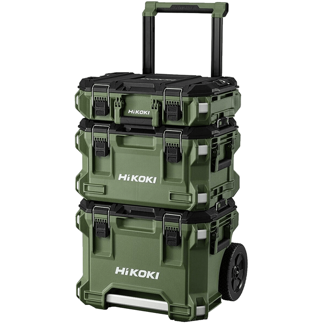 HiKOKI Multi Cruiser 3 Piece Stackable Tool Storage Box Combo Set ...
