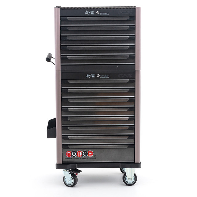 Force 562 Piece Tool Kit (A&B) 5 Drawer Tool Chest & 8 Drawer Black ...