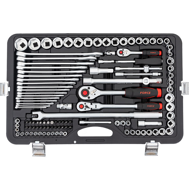 Force 142 Piece Combination Tool Set 1/2", 3/8" & 1/4" - 41421 | TradeTools
