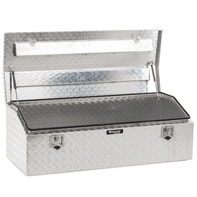 Renegade Industrial 1500mm Tapered Lid Checker Plate Aluminium Ute Tool ...