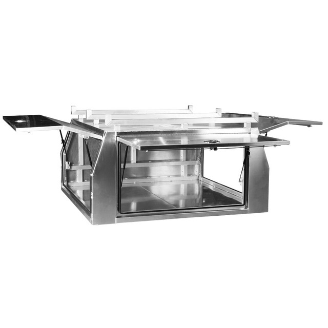 Renegade Industrial 1800mm 3 Door 3PLS Flat 2.5mm Aluminium Ute Canopy ...