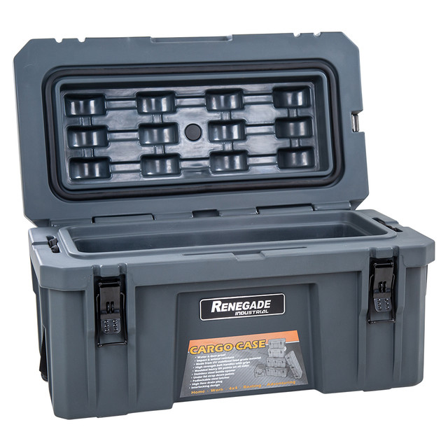 Renegade Industrial 52L Small LLDPE Grey Tuff Box - TUFF680V3 | TradeTools