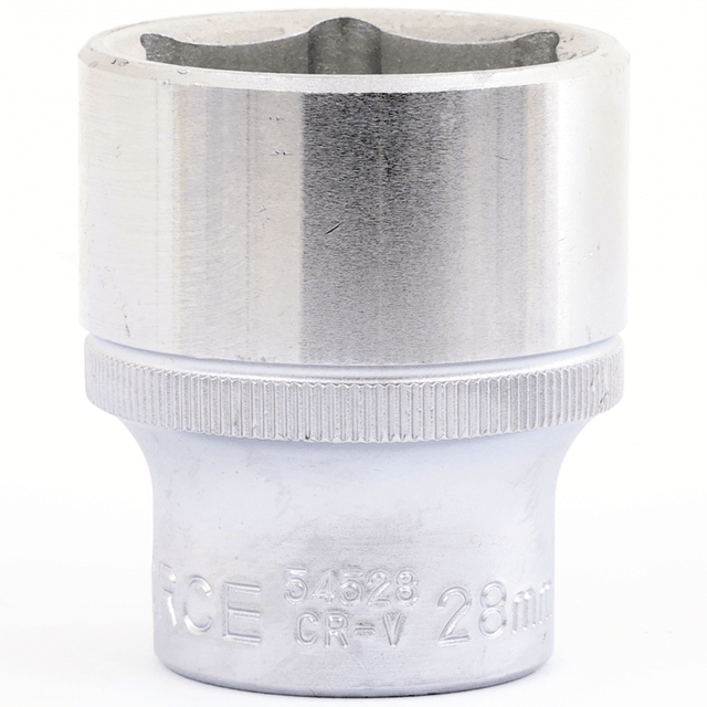 Force 28mm x 1/2" Drive Metric 6 Point Socket - 54528 | TradeTools