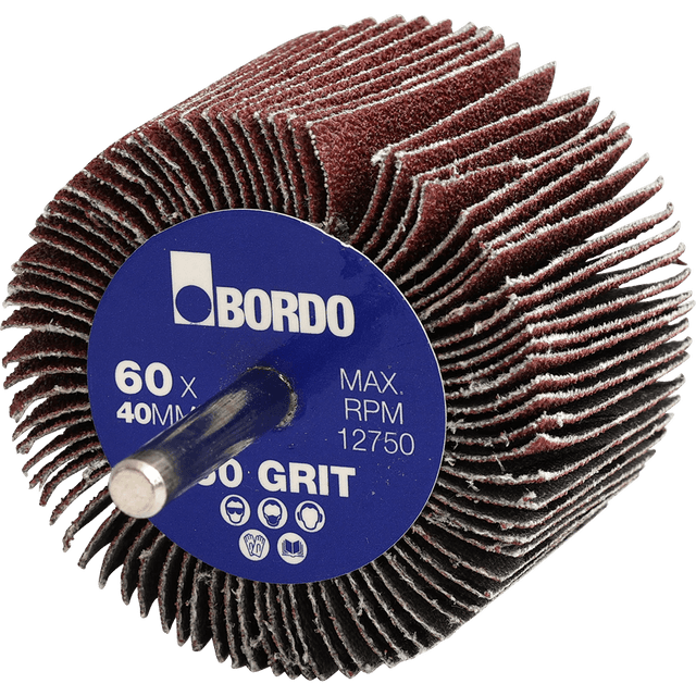 Bordo 60 Grit 60mm x 40mm Flap Wheel - 7510-60X40X60G | TradeTools