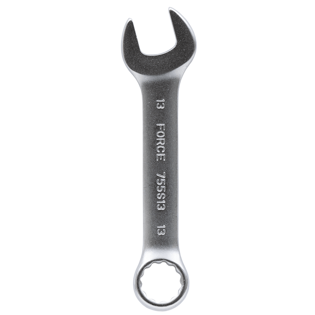 Force 13mm x 108mm Metric Combination Stubby Spanner - 755S13 | TradeTools