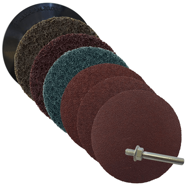 Josco Brumby 75mm 7 Piece Sanding Disc & Surface Preparation Kit ...