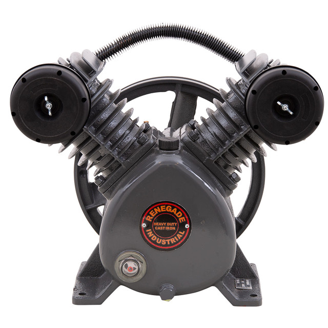Renegade Industrial Twin Cast Iron Air Compressor Pump Jucai HV65 ...