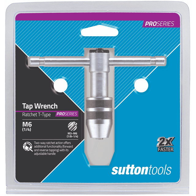 Sutton 1/8"-1/4" T-Type Ratchet Tap Wrench - M9030635 | TradeTools