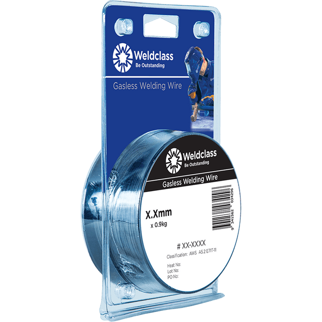 Weldclass 100mm/0.9Kg Spool 0.9mm Gasless MIG Welding Wire Mini-Spool ...