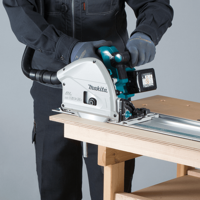 Makita 18V x2 5.0Ah 165mm (6-1/2") Brushless Cordless Plunge Circular ...