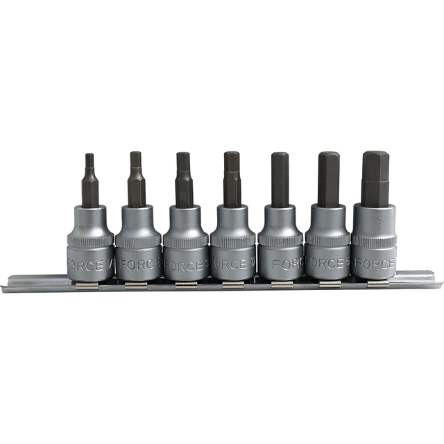Force 3/8" Drive 7 Piece Metric Inhex Socket Set 3mm - 10mm - 3075 ...