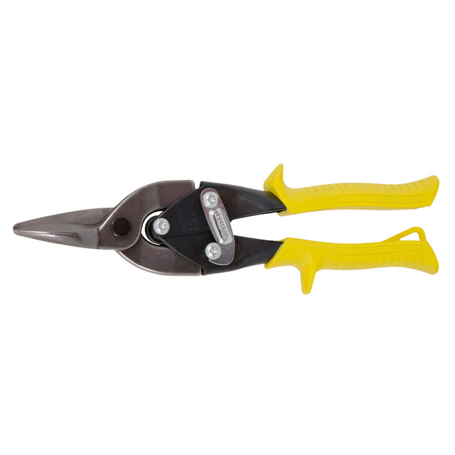 Midwest 250mm Straight Cut Yellow Aviation Snips - MWT6716-S | TradeTools