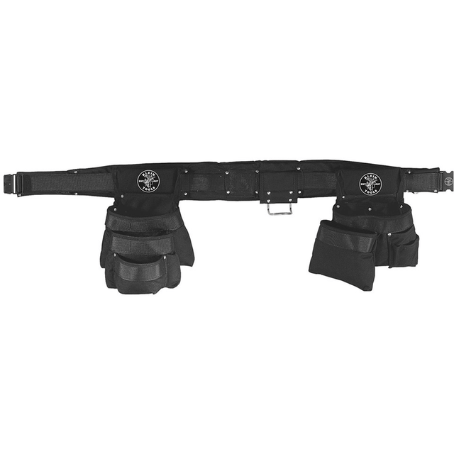Klein Tools 11 Pocket Electrician's Padded Tool Belt/Pouch Combo ...