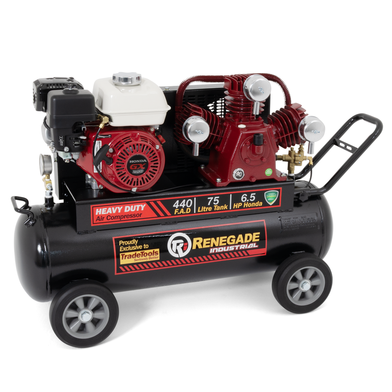 Renegade Industrial 6.5HP 440LPM 3 Cylinder Genuine Honda Powered Belt ...