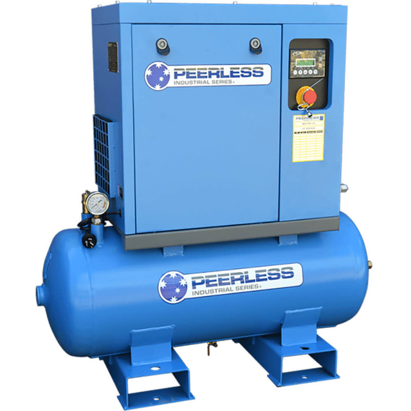 Peerless 3HP 320LPM Single Phase Scroll Air Compressor 110L Tank - PS3/8 | TradeTools