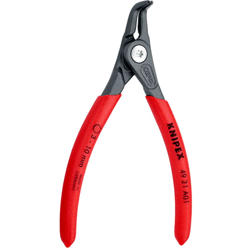 Knipex 130mm External 3-10mm 90 Degree Bent Precision Circlip Pliers - 4921A01 | TradeTools