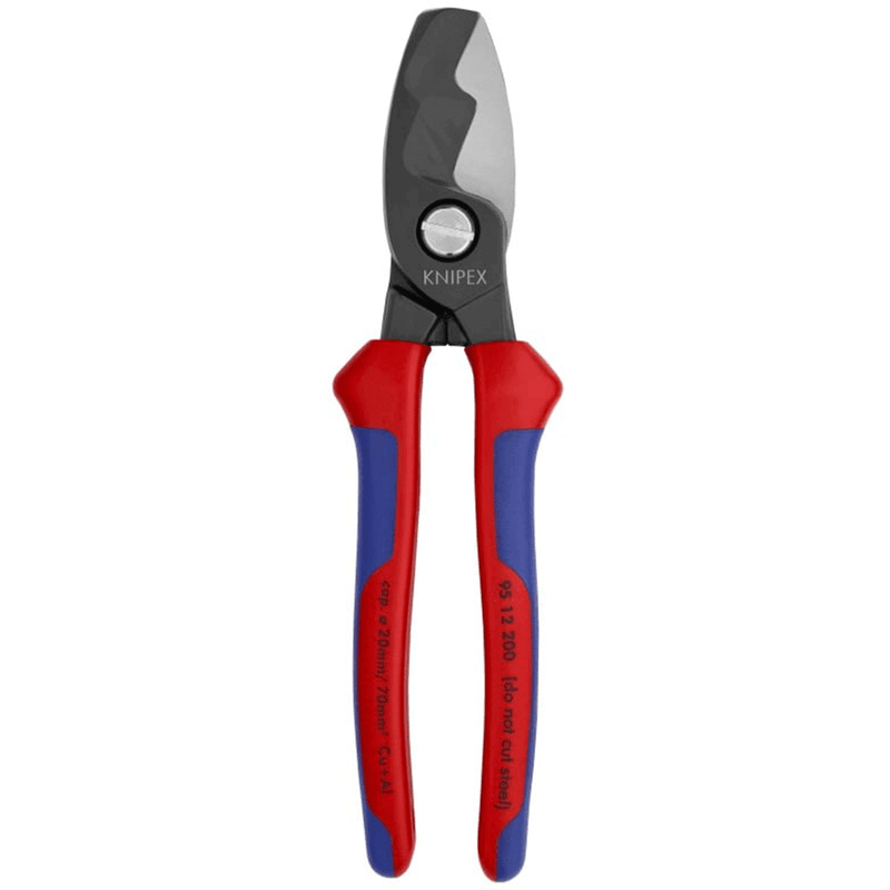Knipex 200mm Twin Cutting Edges Cable Shears - 9512200 | TradeTools