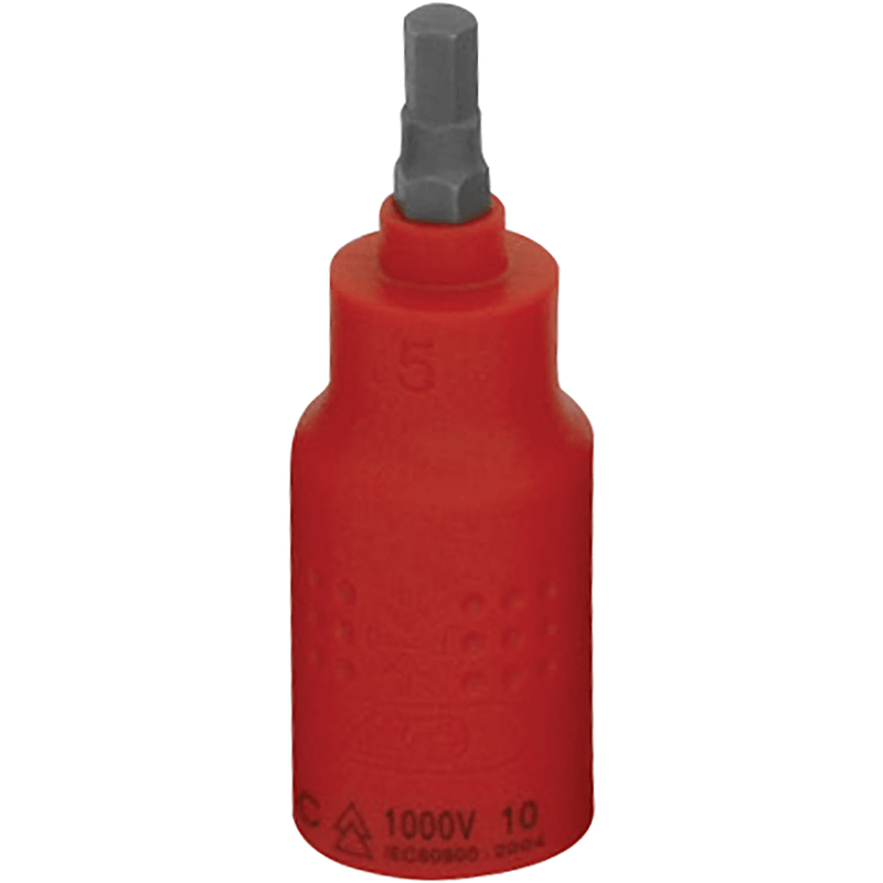 Wattmaster 5mm x 1/2" Drive 75mm 1000V Insulated Hex Socket Bit ...