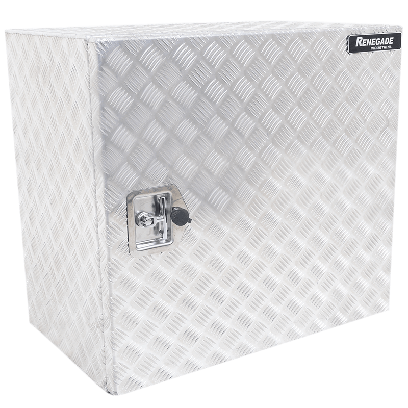Renegade Industrial Checker Plate Side Open Aluminium Generator Box ...