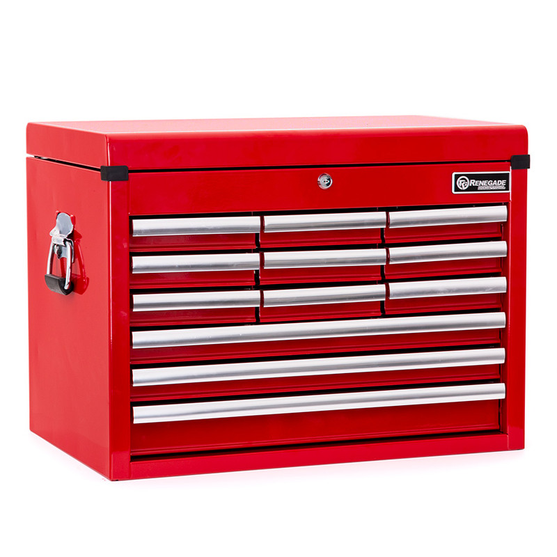 Renegade Industrial 26" 12 Drawer Red Full Size Top Box Tool Chest ...