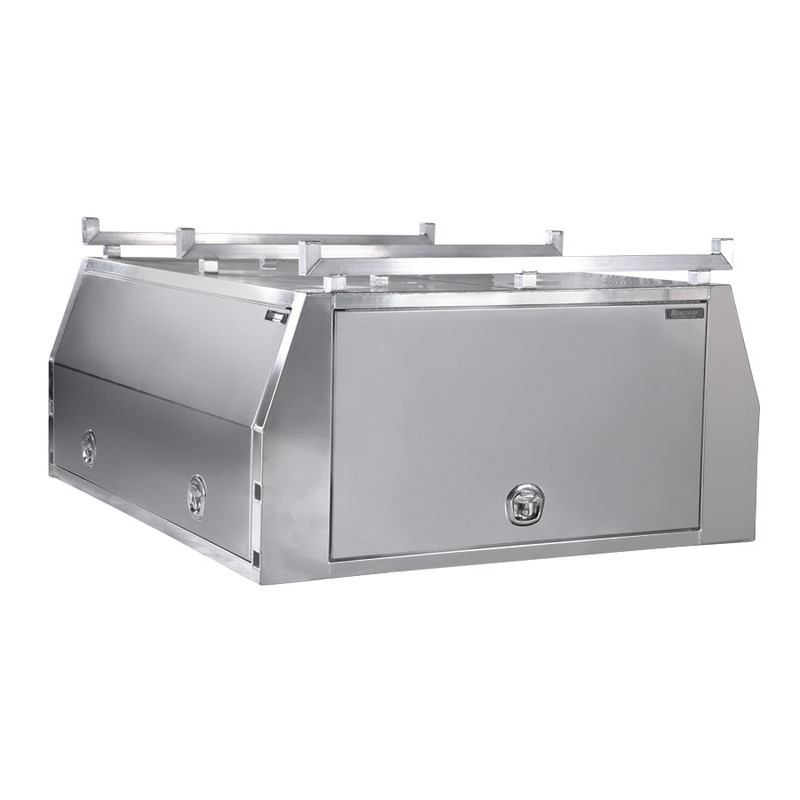 Renegade Industrial 2100mm 3 Door 4PLS Flat 2.5mm Aluminium Ute Canopy ...