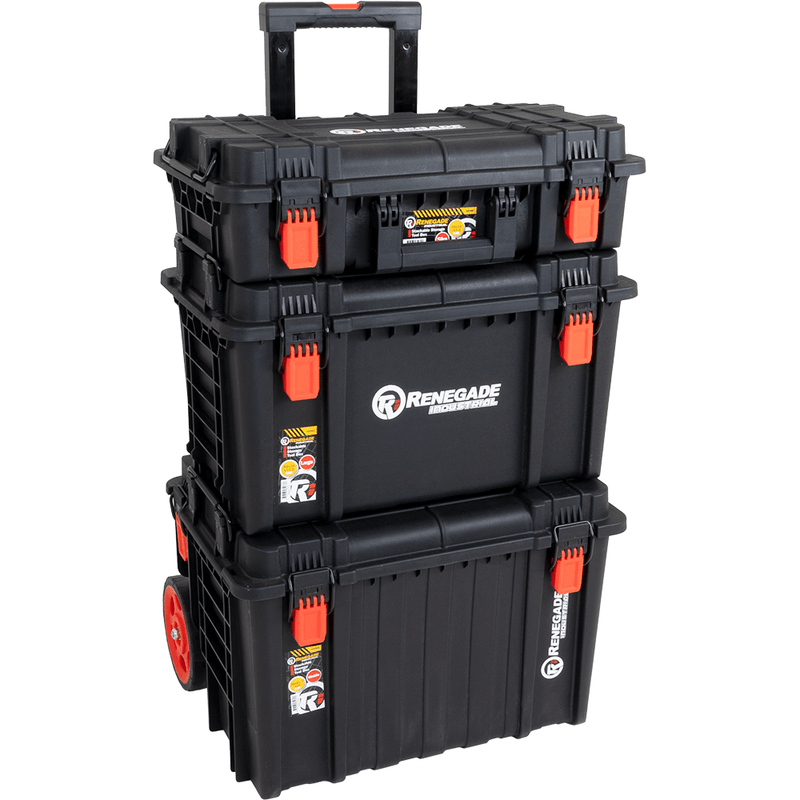 Renegade Industrial Stackable Storage Tool Box Combo Kit - RISSTBK ...