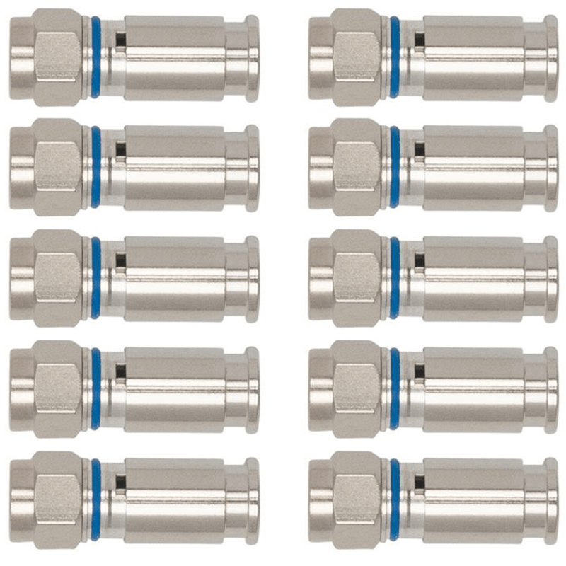 Klein Tools Weatherproof F-Compression Connectors - 10-Pack - VDV812 ...