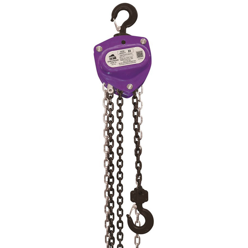 Beaver 1000Kg 3S Industrial 3 Metre Manual Chain Block - 503103 | TradeTools