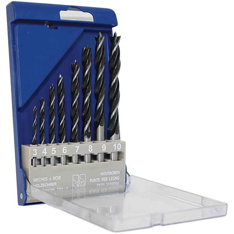 Makita 8 Piece Assorted Brad Point Drill Bits Set - P-57663 | TradeTools