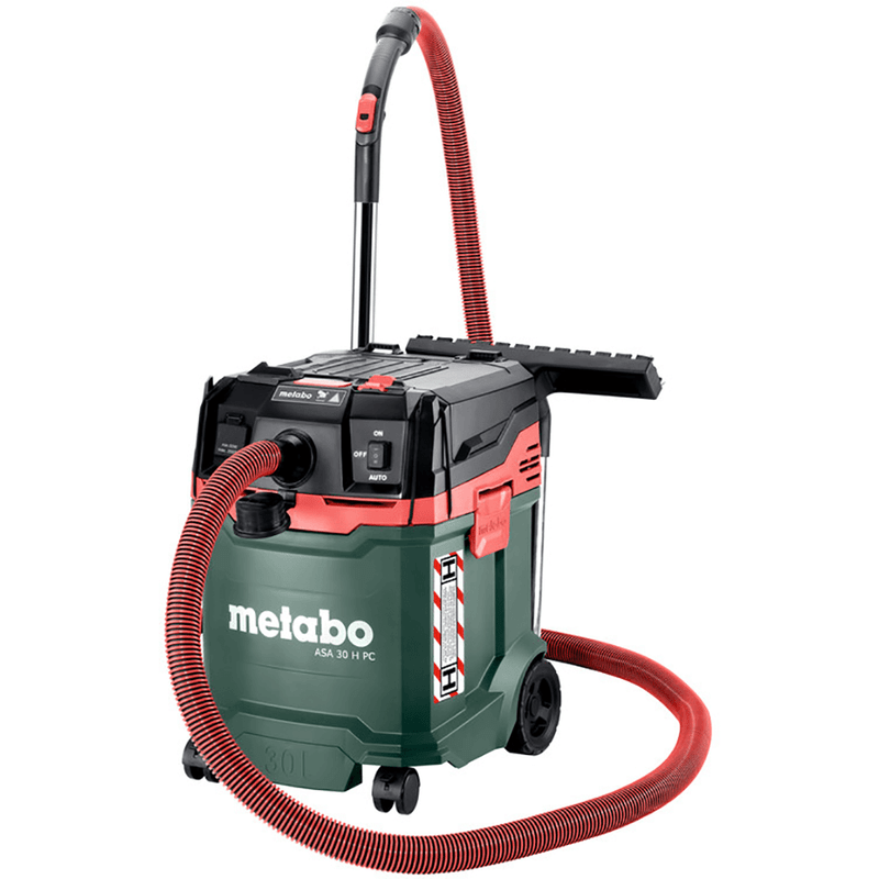 Metabo ASA 30 H PC 1200W 30L H-Class Wet & Dry Dust Extraction Vacuum ...