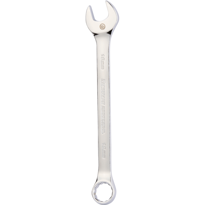 Renegade Industrial 18mm Polished Chrome Metric Combination Spanner ...