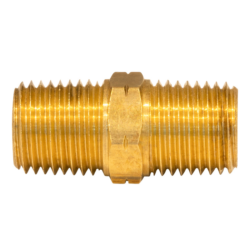 Renegade Industrial 1/4" X 1/4" Double Ended Male Thread Brass ...