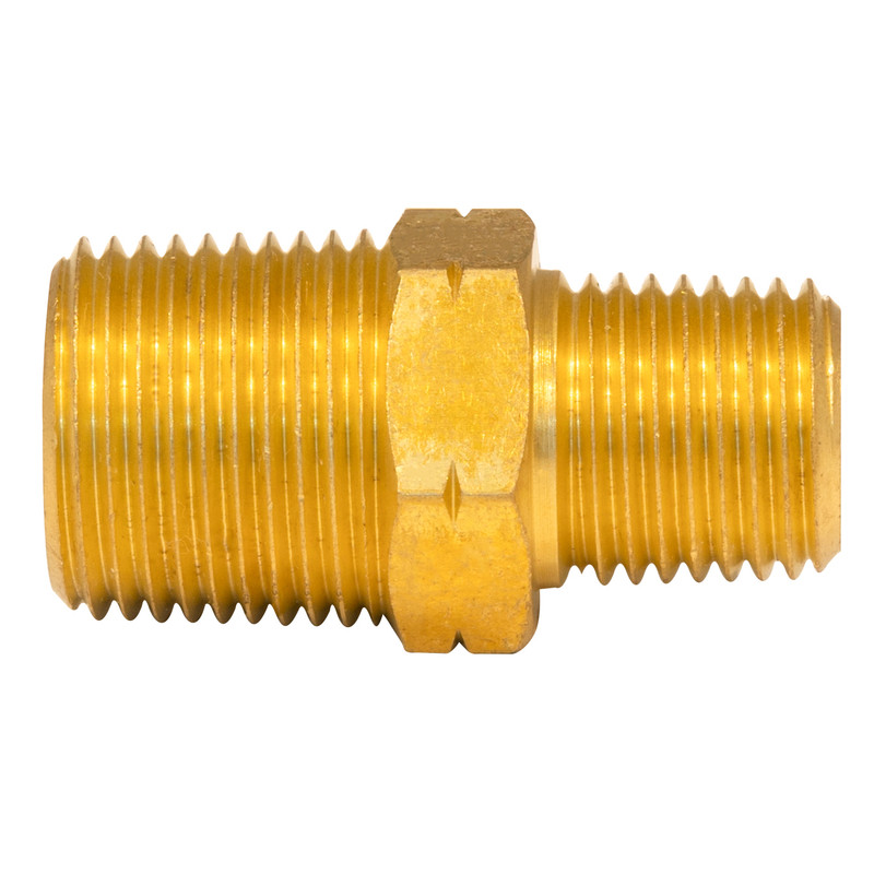 Renegade Industrial 1/4" Male Thread X 3/8" Male Thread Brass Connector ...