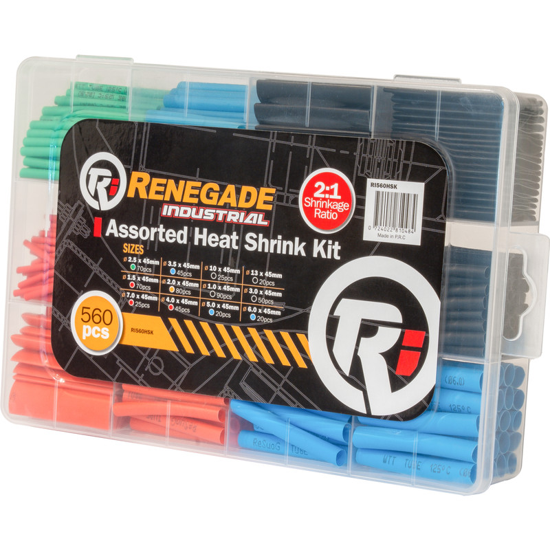 Renegade Industrial 560 Piece Assorted Heat Shrink Kit - RI560HSK ...